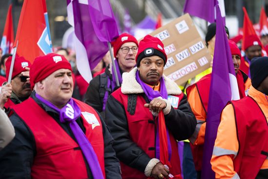 Utrecht Members Trade Unions Cnv Fnv Editorial Stock Photo - Stock ...