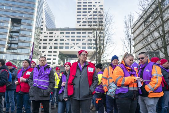 Utrecht Members Trade Unions Cnv Fnv Editorial Stock Photo - Stock ...