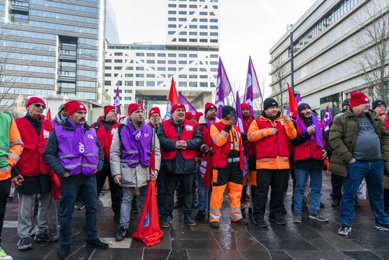 Utrecht Members Trade Unions Cnv Fnv Editorial Stock Photo - Stock ...