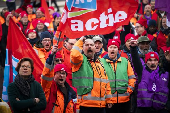 Utrecht Members Trade Unions Cnv Fnv Editorial Stock Photo - Stock ...