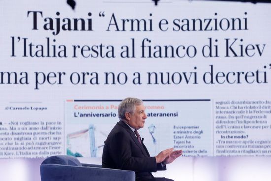 Rome Italy Politics Antonio Tjani Guest Editorial Stock Photo - Stock ...