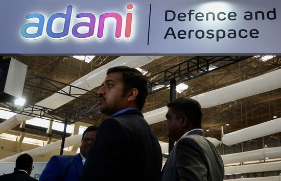 Visitors Get Information Adani Defense Aerospace Editorial Stock Photo ...