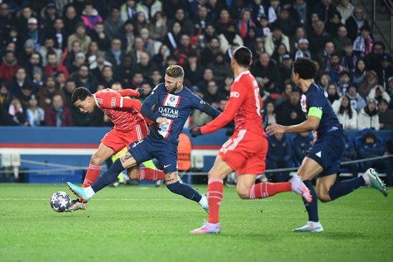 Sergio Ramos Jamal Musiala During Uefa Redakční stock fotografie ...