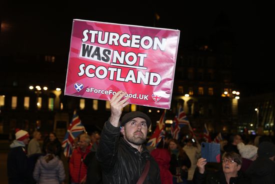 Unionist Supporters Attend Expose Scotland Organised Editorial Stock ...