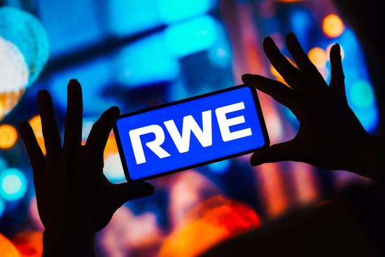 This Photo Illustration Rwe Aktiengesellschaft Logo Editorial Stock ...