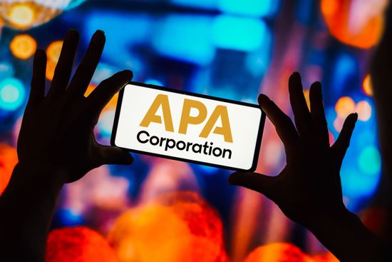 This Photo Illustration Apa Corporation Logo Editorial Stock Photo ...