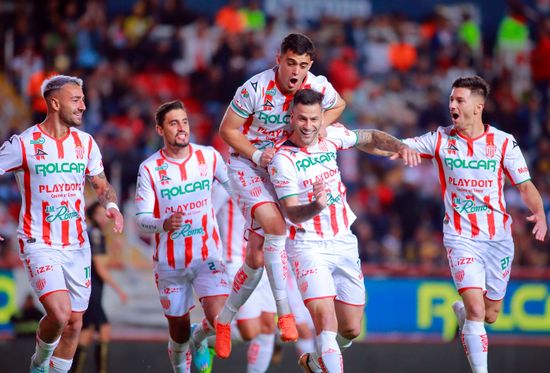 Necaxa Players Celebrate Goal During Day Editorial Stock Photo - Stock ...