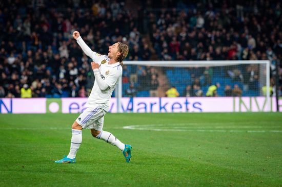 Luka Modric Real Madrid Celebrating Goal Editorial Stock Photo - Stock ...