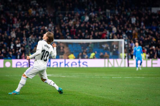 Luka Modric Real Madrid Celebrating Goal Editorial Stock Photo - Stock ...