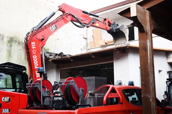 Means Fire Brigade During Demolition Bunker Editorial Stock Photo ...