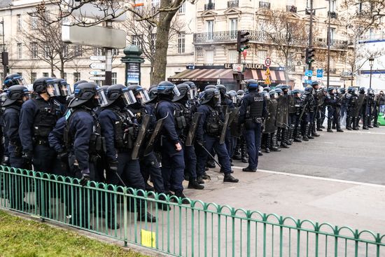 Riot Police Stands Guard Durnig New Editorial Stock Photo - Stock Image ...