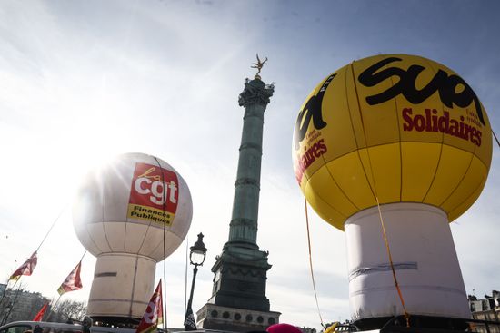 Union Trucks Arrive Place De La Editorial Stock Photo - Stock Image ...