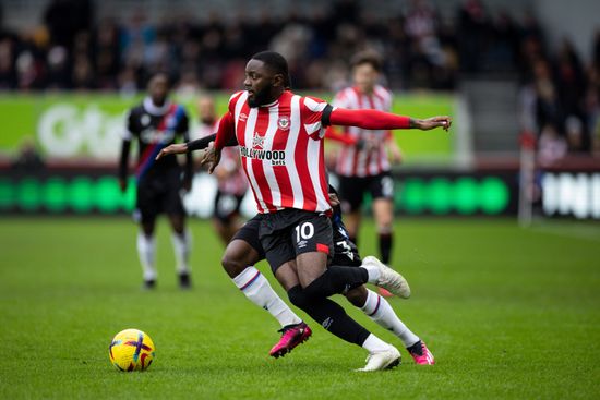 Josh Dasilva Brentford Tyrick Mitchell Crystal Editorial Stock Photo ...