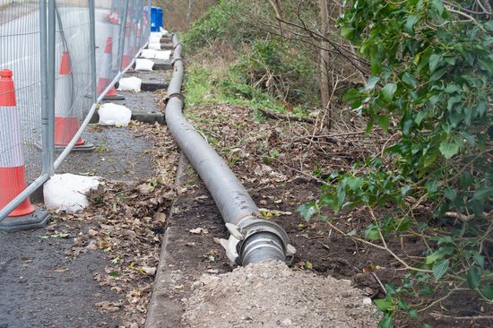 Thames Water Installing New Pipeline Possibly Editorial Stock Photo ...