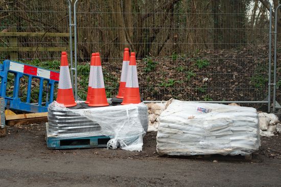 Thames Water Installing New Pipeline Possibly Editorial Stock Photo ...