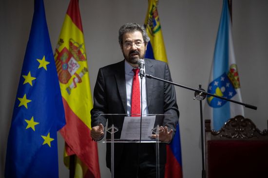 Spanish Ambassador Venezuela Ramon Santos Speaks Editorial Stock Photo ...
