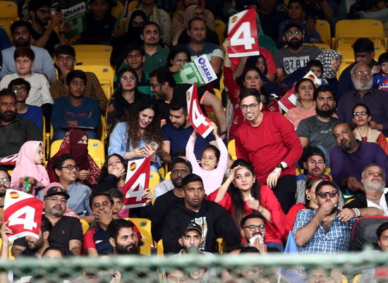 Pakistani Spectators Watch Pakistan Super League Editorial Stock Photo ...