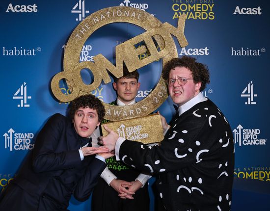 Dylan Llewellyn Jonathan Pointing Jack Rooke Editorial Stock Photo ...