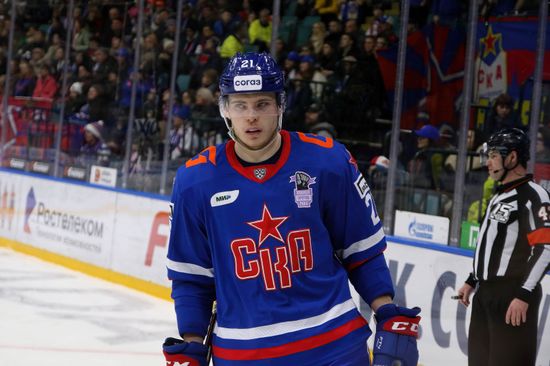Ska Hockey Club Player Alexander Nikishin Editorial Stock Photo - Stock ...
