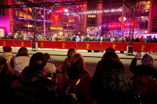 Film Fans Front Berlinale Palace During Editorial Stock Photo - Stock ...
