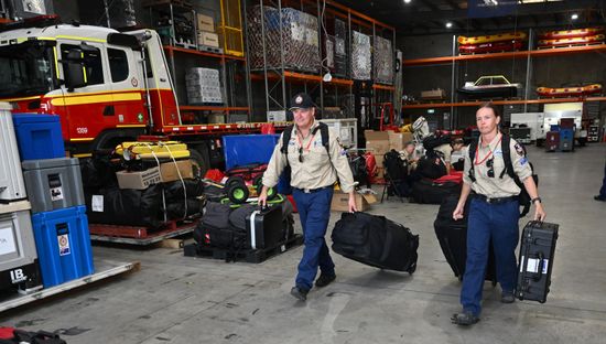 Members Queensland Fire Emergency Services Qfes Editorial Stock Photo ...