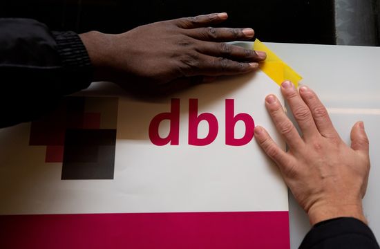 Strike Leaders Hang Strike Posters Today Editorial Stock Photo - Stock ...