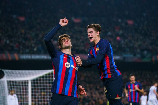 Marcos Alonso L Gavi Barcelona Celebrate Editorial Stock Photo - Stock ...