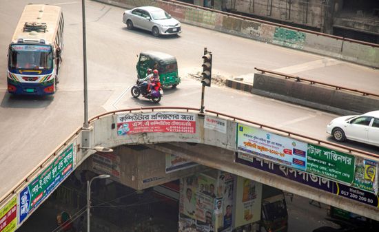 Posters Attached Columns Walls Overpass Dhaka Editorial Stock Photo ...