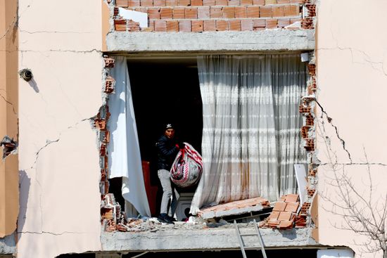 Man Moves His Belongings Out Collapsed Editorial Stock Photo - Stock ...