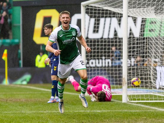 Will Fish Hibernian Celebrates Scoring Opening Editorial Stock Photo ...