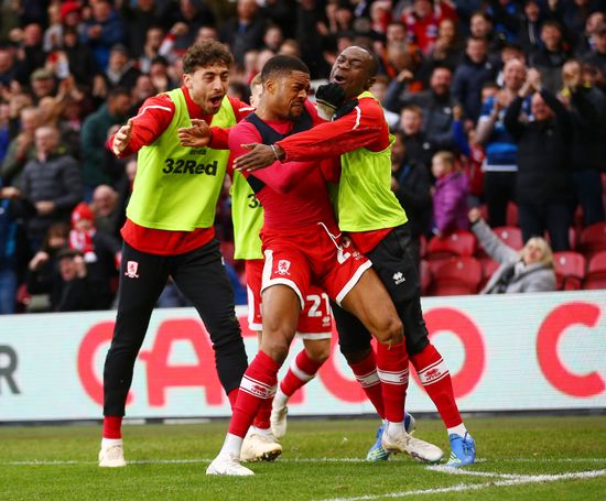 Chuba Akpom Celebrates Scoring Boros First Editorial Stock Photo ...