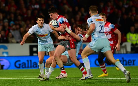 Seb Atkinson Gloucester Rugby Tackled By Editorial Stock Photo - Stock ...