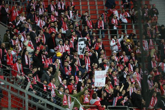 Supporters Monaco During Uefa Europa League Editorial Stock Photo ...