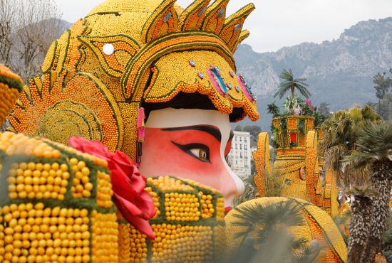 Sculpture Titled Beijing Opera Made Lemons Editorial Stock Photo ...