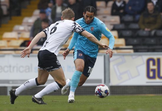 Exeter City Player Sam Nombe Takes Editorial Stock Photo - Stock Image ...
