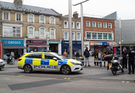 Police Dealing Incident Slough High Street Editorial Stock Photo ...