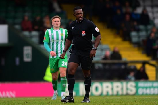 Referee Aji Ajibola During National League Editorial Stock Photo - Stock Image | Shutterstock