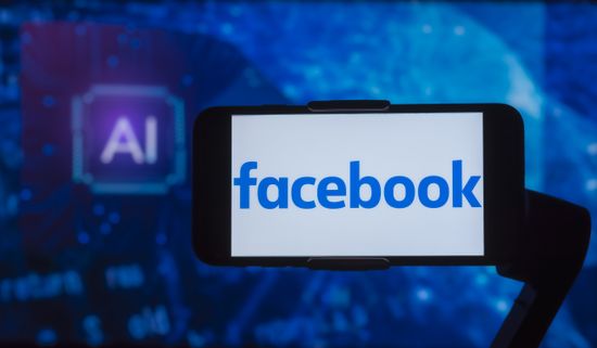 This Photo Illustration Logo Facebook Seen Editorial Stock Photo ...