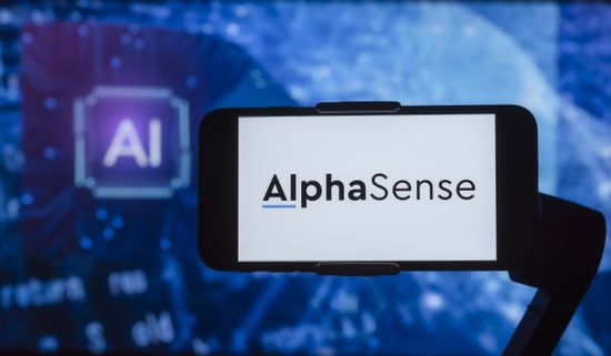This Photo Illustration Logo Alphasense Seen Editorial Stock Photo ...