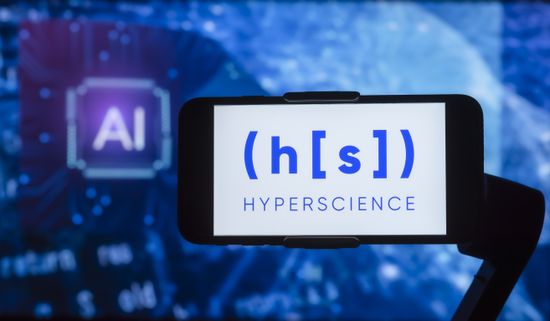 This Photo Illustration Logo Hyperscience Seen Editorial Stock Photo ...
