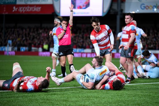 Sam Riley Harlequins Celebrates Scoring Try Editorial Stock Photo ...