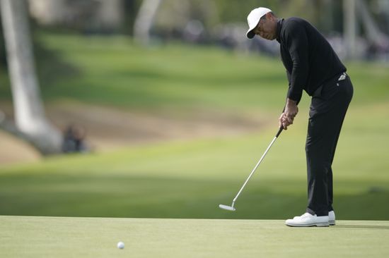 Us Golfer Tiger Woods Putts On Editorial Stock Photo - Stock Image ...