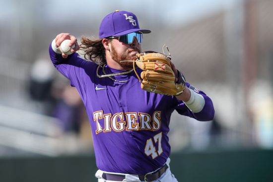 Lsu Third Baseman Tommy White 47 Editorial Stock Photo - Stock Image ...
