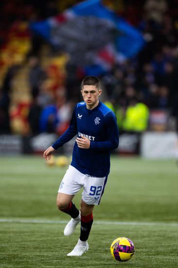 Bailey Rice Rangers Warms Scottish Premiership Editorial Stock Photo ...