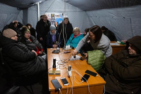 People Work Charge Their Devices Power Editorial Stock Photo - Stock ...