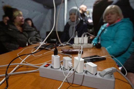 People Charge Their Devices Power Generator Editorial Stock Photo ...