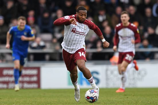 Northampton Town Midfielder Ali Koiki 14 Editorial Stock Photo - Stock ...