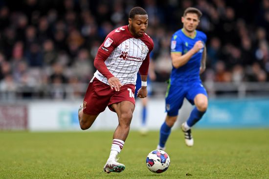 Northampton Town Midfielder Ali Koiki 14 Editorial Stock Photo - Stock ...