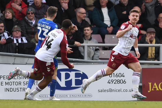 Goal Northampton Town Midfielder Sam Hoskins Editorial Stock Photo ...