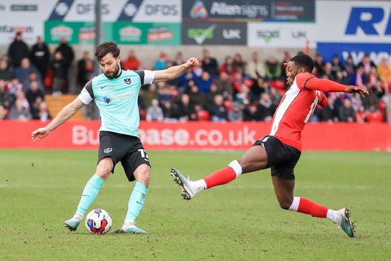 Joe Rafferty 17 Portsmouth On Ball Editorial Stock Photo - Stock Image ...
